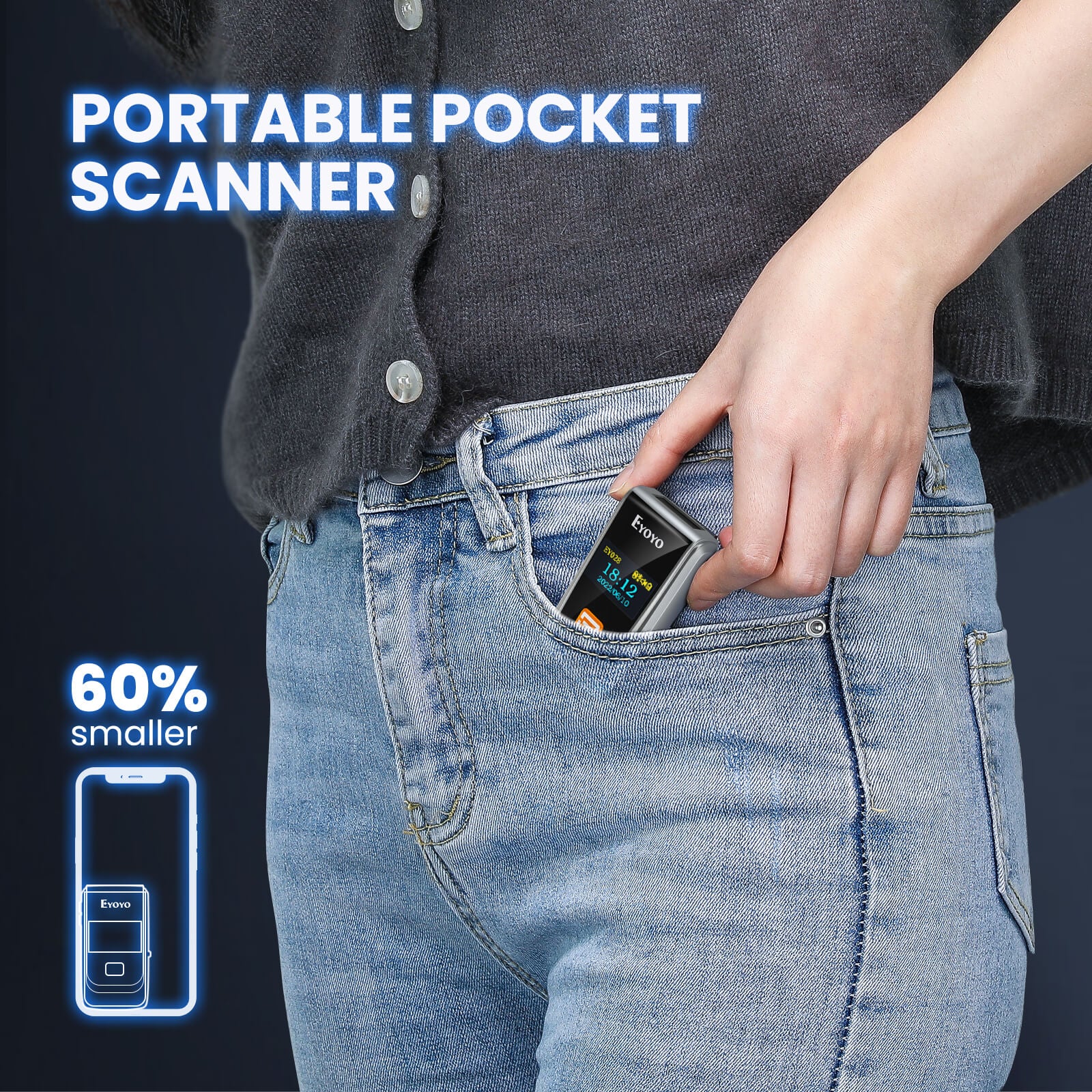 Portable Barcode Scanner With Screen – Eyoyo scan