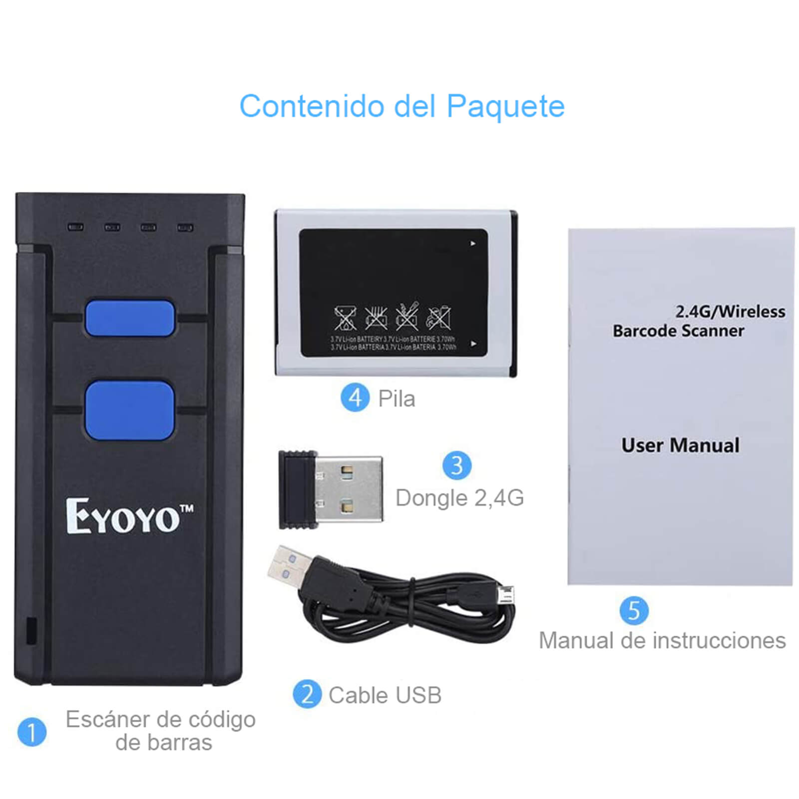 Eyoyo Mini Handheld CCD Barcode Scanner – Eyoyo scan