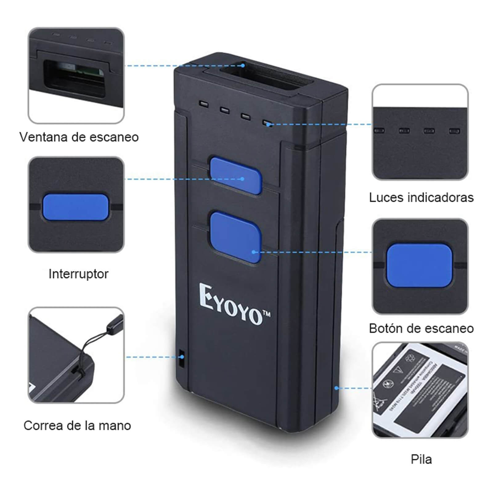 Eyoyo Mini Handheld CCD Barcode Scanner – Eyoyo scan