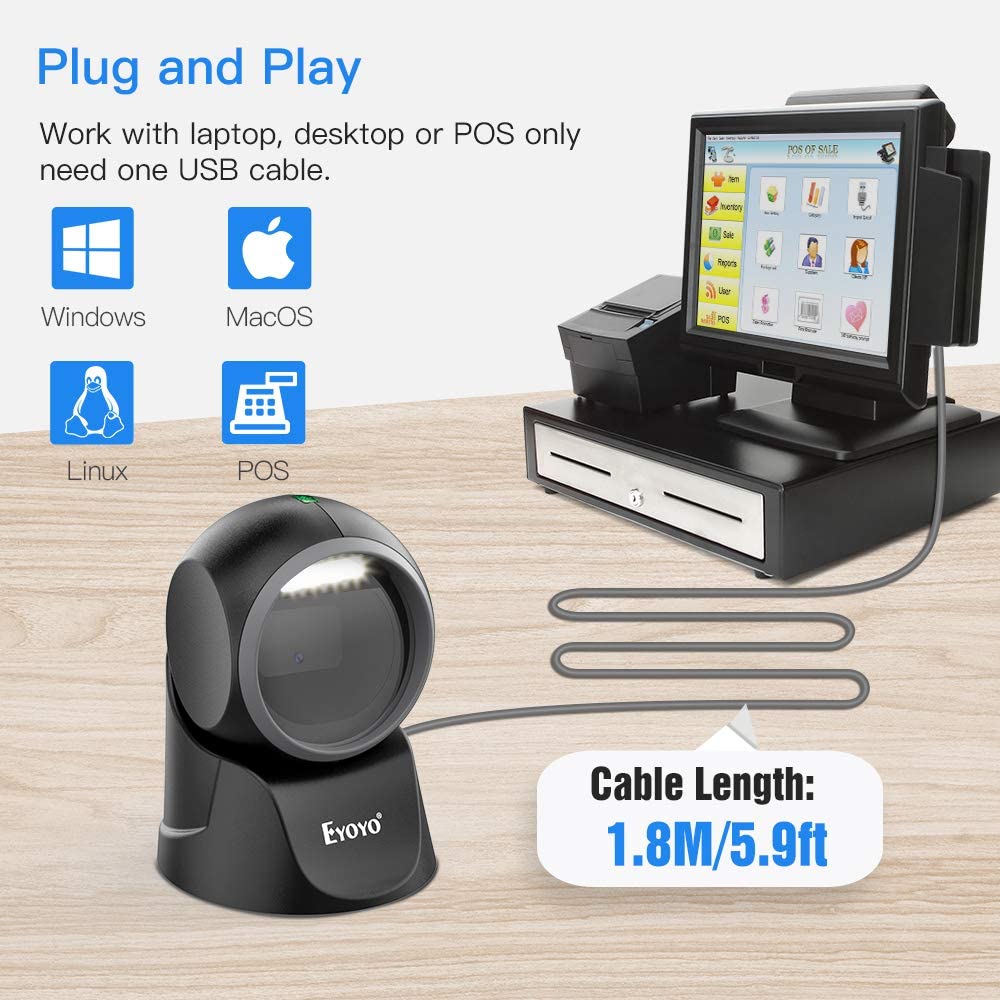 Eyoyo Desktop 1D/2D Barcode Scanner – Eyoyo scan