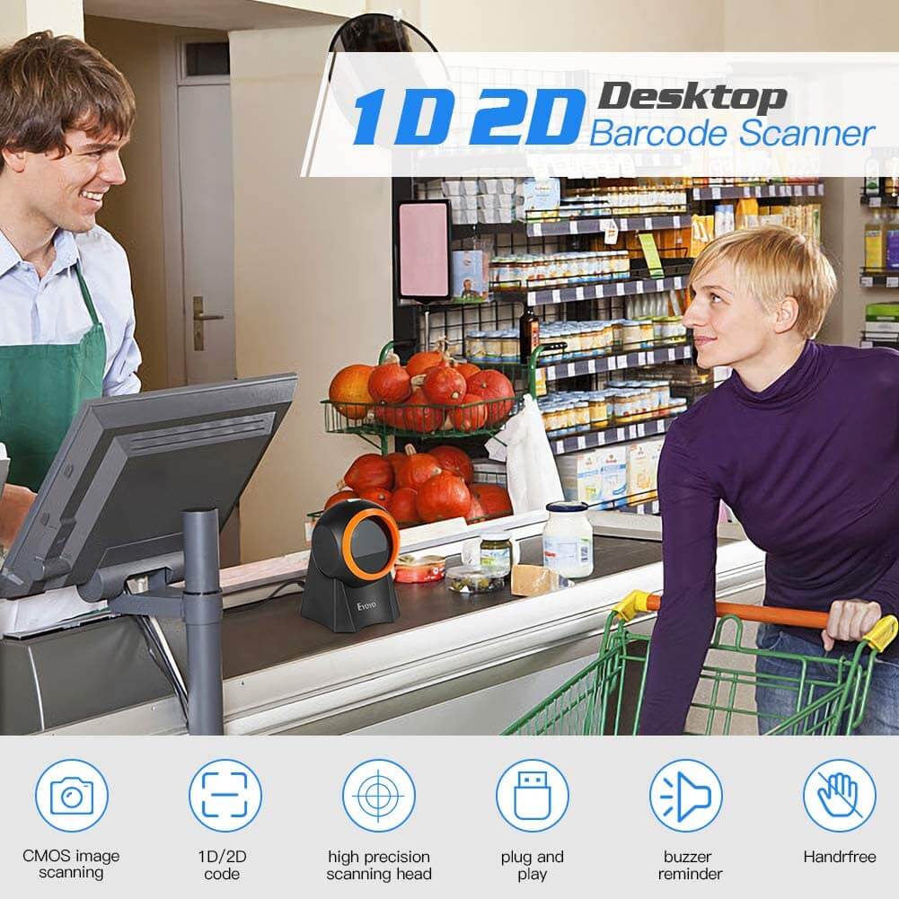 Eyoyo 1D 2D Desktop QR Barcode Scanner – Eyoyo scan