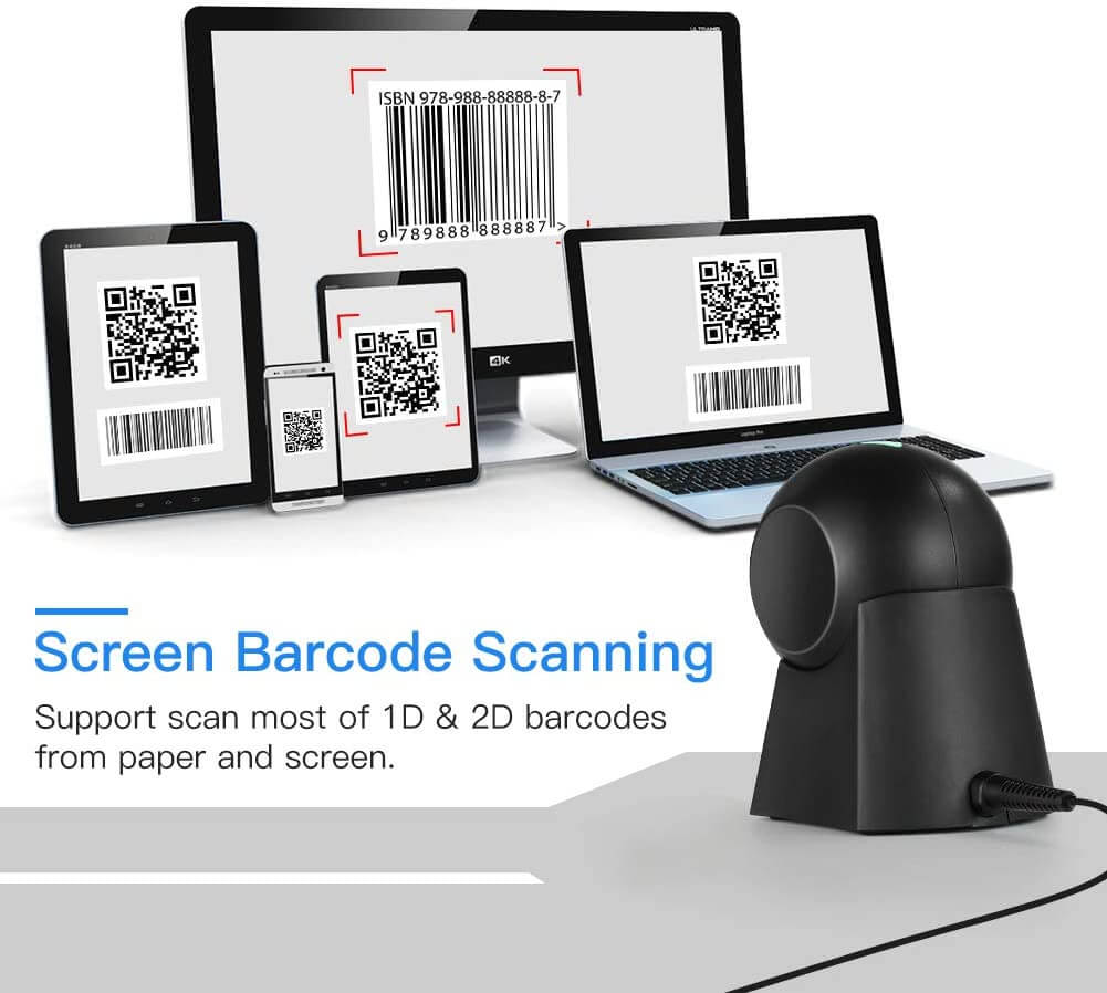 Eyoyo 1D 2D Desktop QR Barcode Scanner – Eyoyo scan
