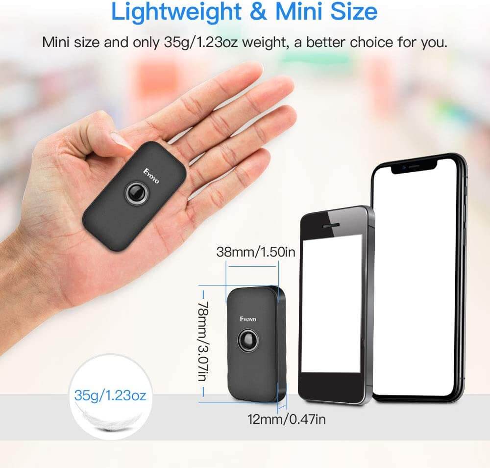 Eyoyo Mini Bluetooth 2D QR Barcode Scanner – Eyoyo scan