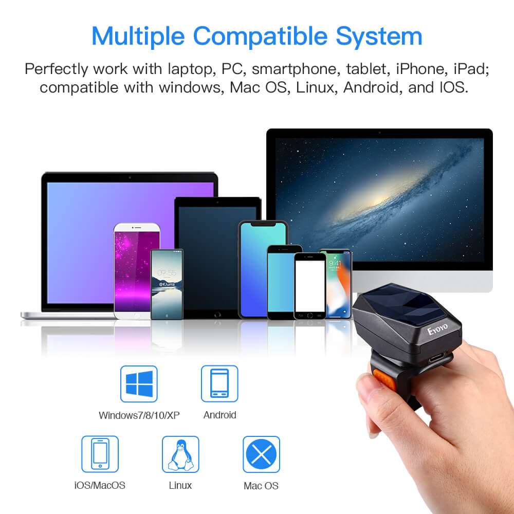 Eyoyo Wearable Ring 2D Barcode Scanner – Eyoyo scan