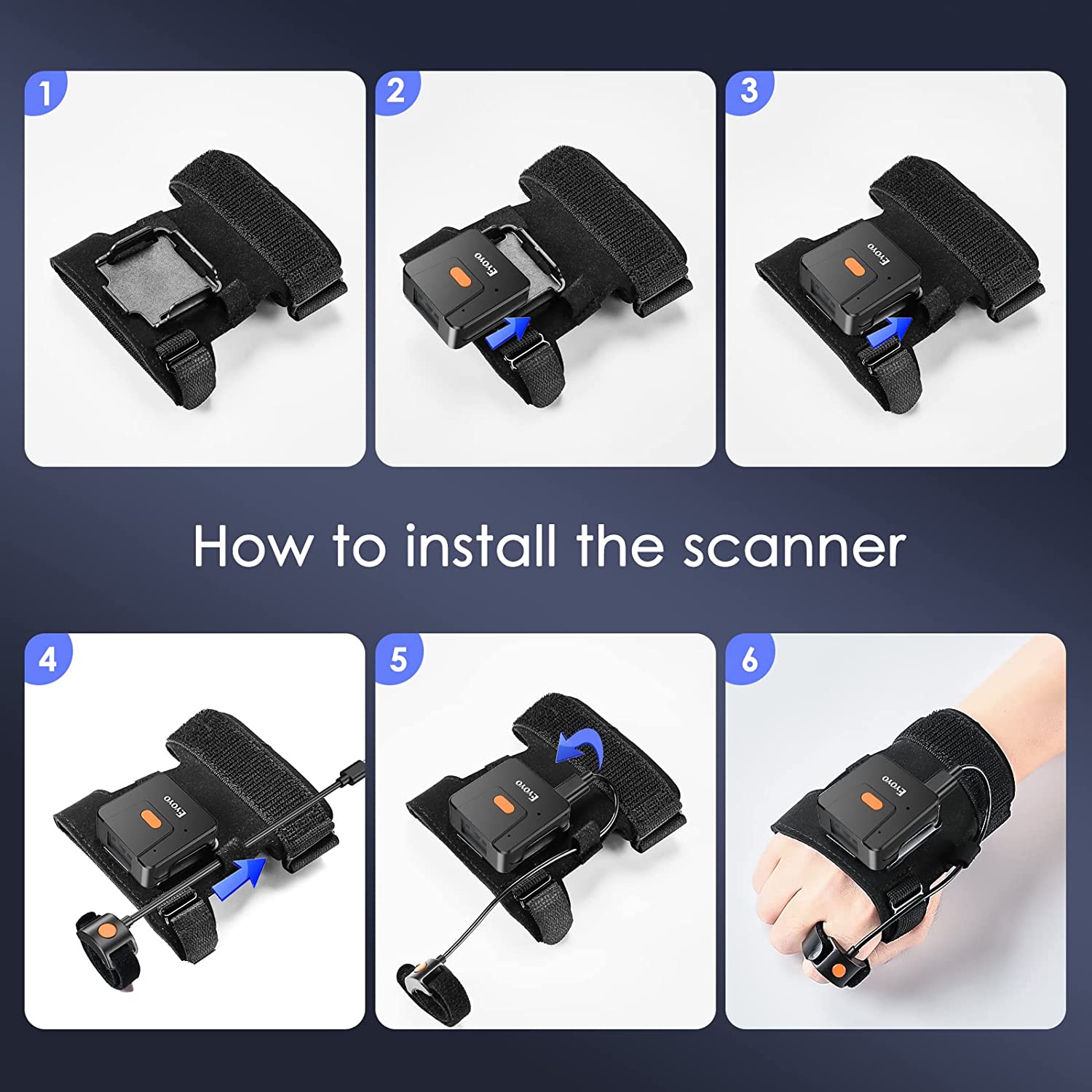 Eyoyo 1D Bluetooth Glove Barcode Scanner – Eyoyo scan