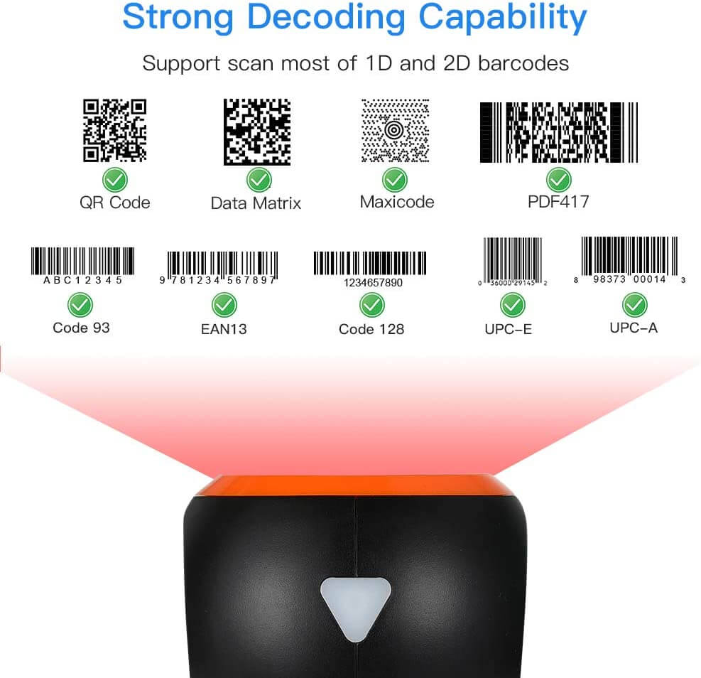 Eyoyo 1D 2D Desktop QR Barcode Scanner – Eyoyo scan