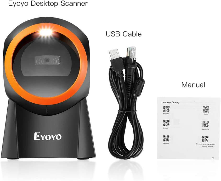 Eyoyo 1D 2D Desktop QR Barcode Scanner – Eyoyo scan