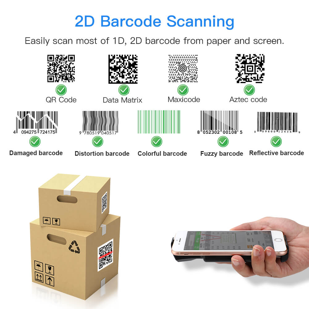 Eyoyo Phone Back Clip Bluetooth Barcode Scanner – Eyoyo scan